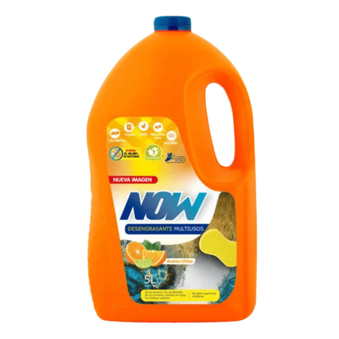 Limpiador Desengrasante Multiusos Now Bi Pack 5L + 1L | Bodega Aurrera ...