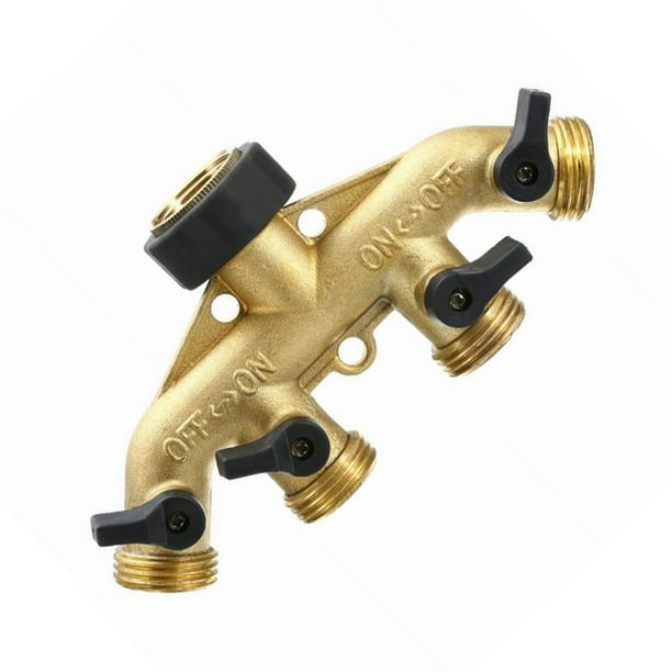water splitter valve water distributor garden hose splitter 4-way water ...