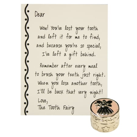 Adorable Zinc Tooth Fairy Treasure Box with Hinged Opening - Walmart.com