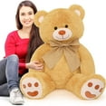 MorisMos 4ft Brown Giant Teddy Bear Plush Big Bear Stuffed Animal ...
