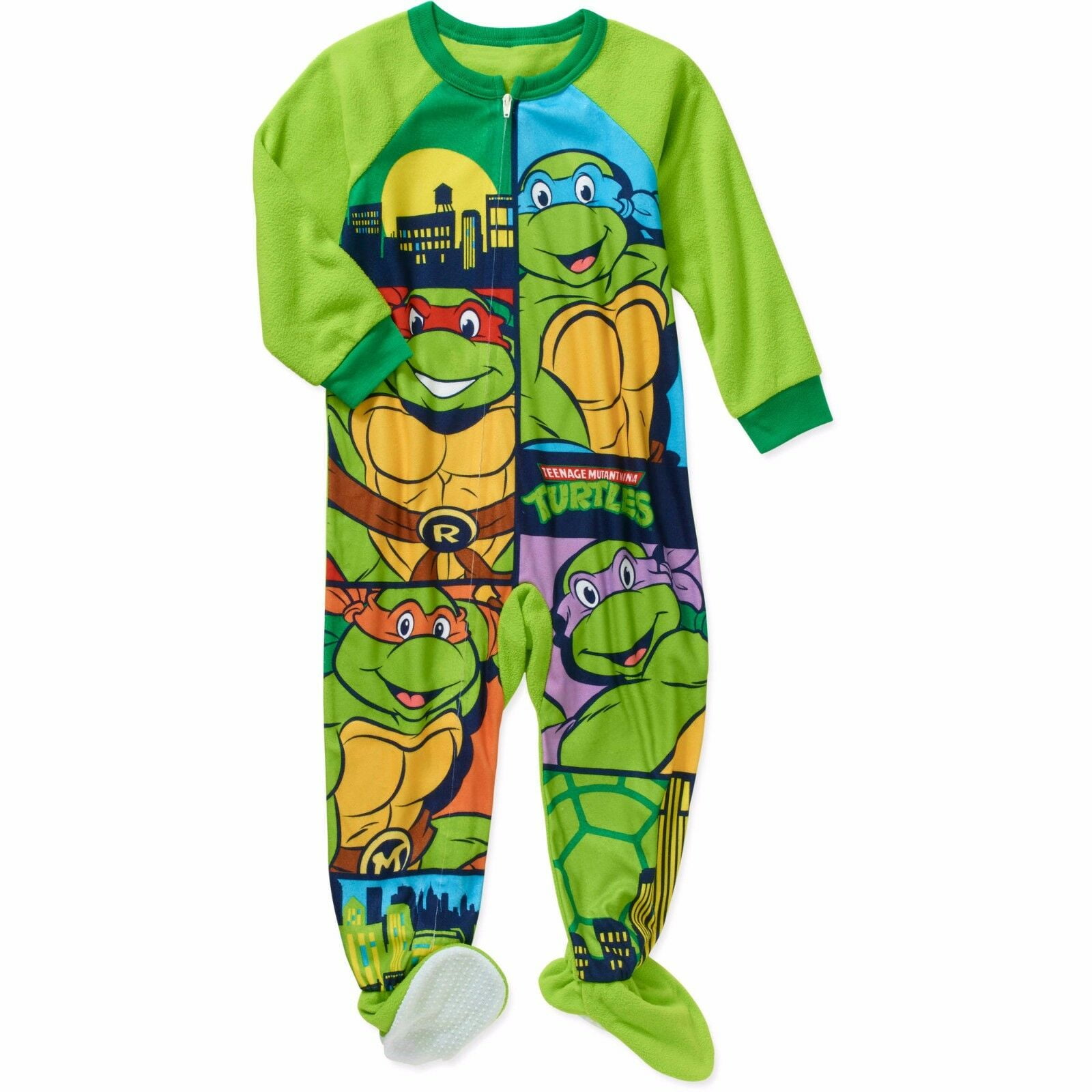 Nickelodeon Teenage Mutant Ninja Turtles Footed Sleeper Blanket Pajama ...