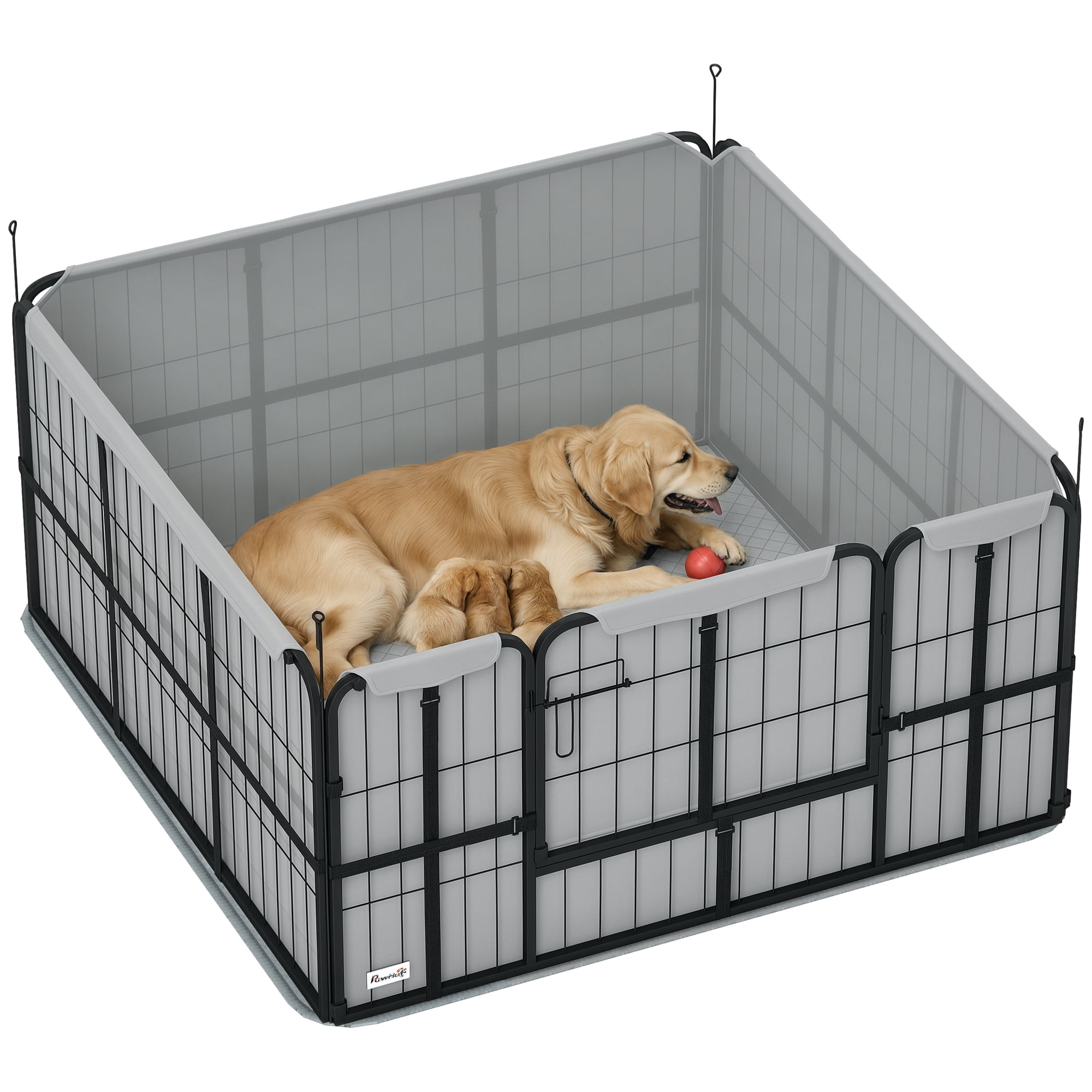 Click here for Pawhut Dog Whelping Box  Puppy Playpen  48 X 48 X... prices
