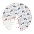 Christmas Tree Skirt - Plaid Cartoon Cute Goat Halloween Tree Skirt ...