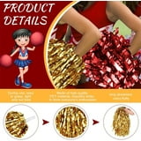 NOGIS 4 Pcs Cheerleading Pom Poms Bulk Cheer Pom Poms Sets Metallic ...
