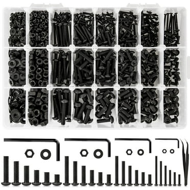 272PCS Heavy Duty Bolts and Nuts Assortment Kit, 1/4, 5/16, 3/8 Machine ...