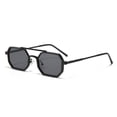 Fashion Metal Frame Polygonal Sunglasses Women Men Vintage Double ...
