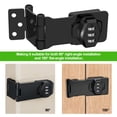 2 Pack(Combination Lock) Black 304 Stainless Steel Hardware Hasps for ...