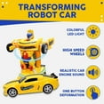 Toysery Easy-to-Use Bumblebee Transforming Robot Car with Realistic ...