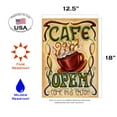 Toland Home Garden Cafe Open Business Coffee Flag Double Sided 12x18 ...