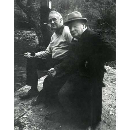 Franklin Roosevelt And Winston Churchill Fishing At 'Shangri-La ...