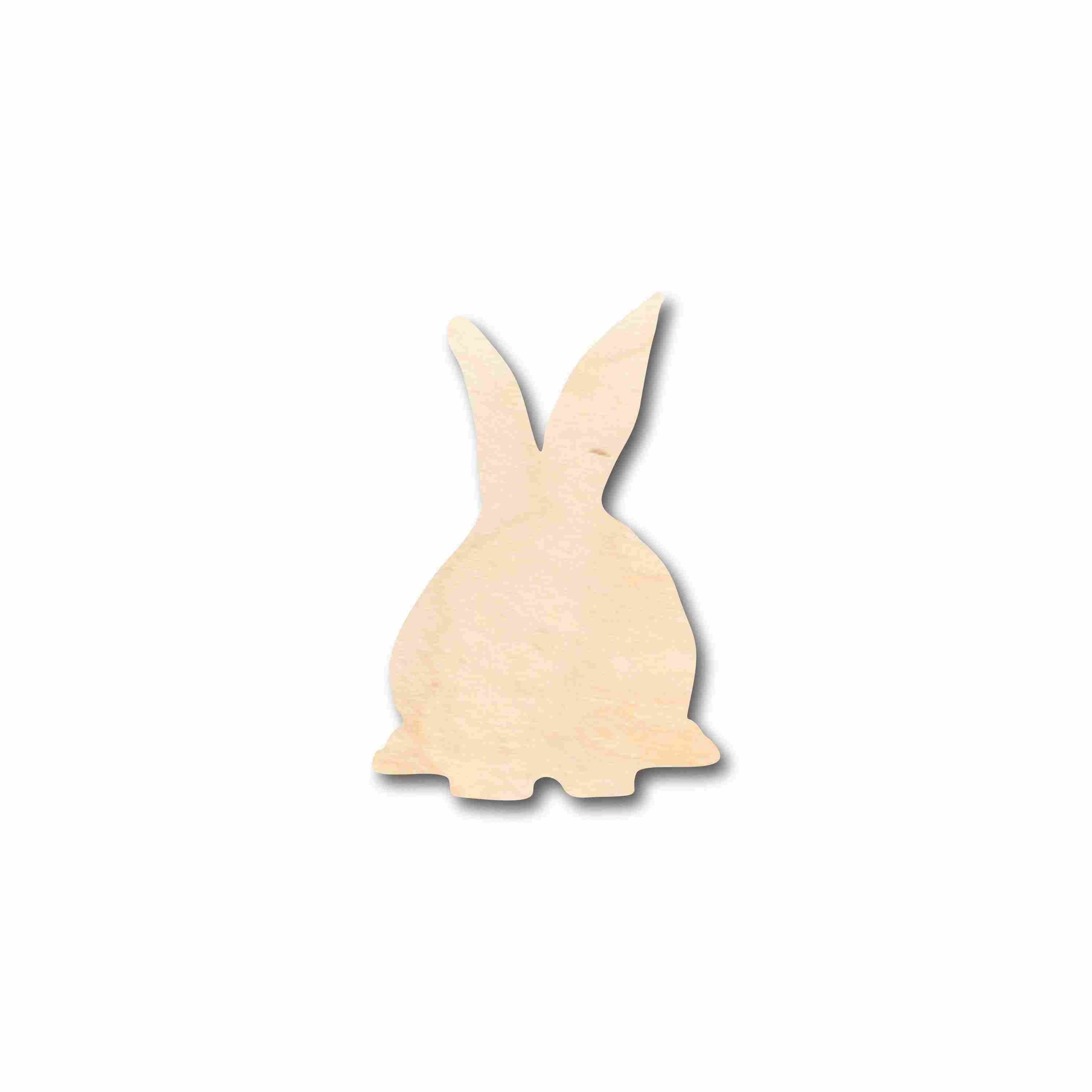 Unfinished Wood Bunny Silhouette - Craft- up to 24" DIY 2" / 1/4 ...