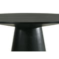 Acme Froja Round Wooden Dining Table with Cone Shaped Base in Black ...