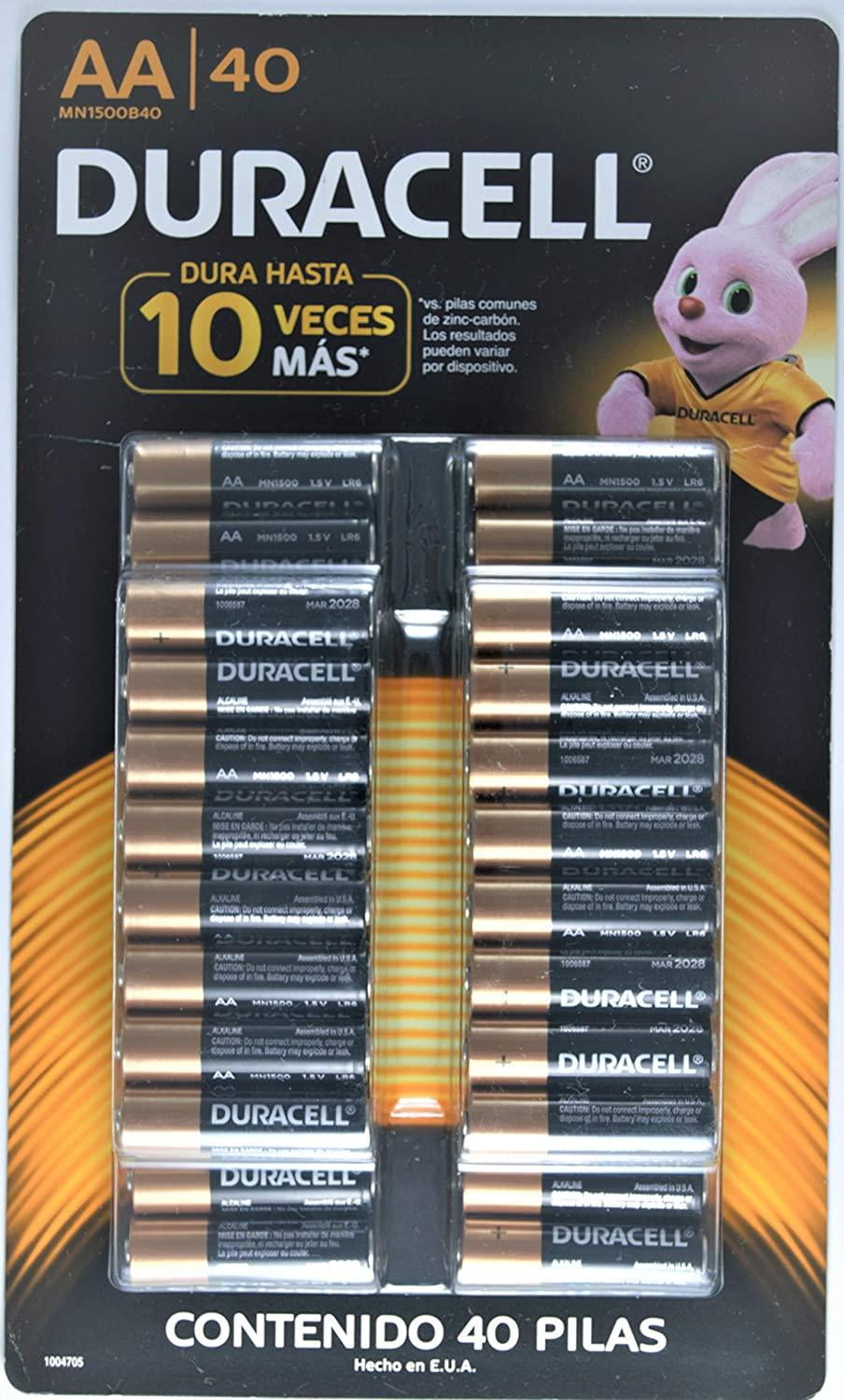 PILA DURACELL ALCALINA AA 40 PZ Duracell AA | Walmart en línea
