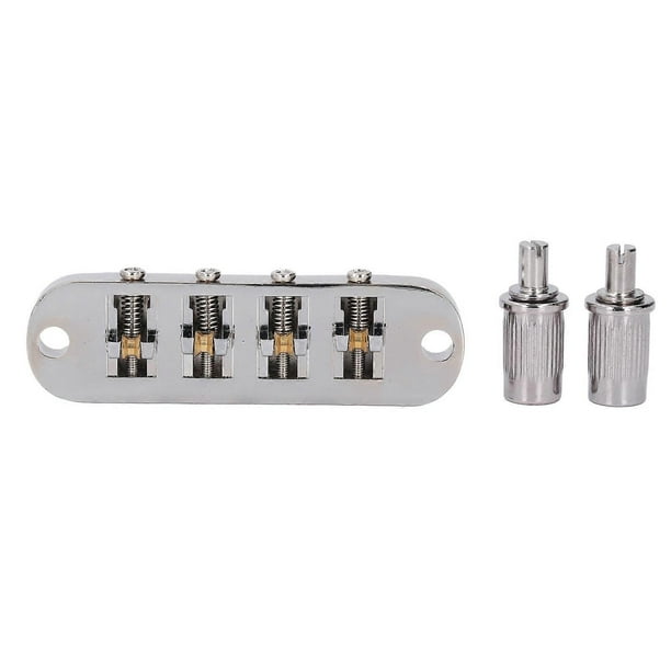 Guitar Roller Saddle Bridge Silver Alloy High Stability Roller Bridge ...