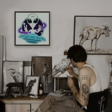 1pc Alien Stencils for Painting Reusable Alien and UFO Pattern Drawing ...