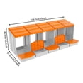 5-Compartment Chicken Nesting Box, Chicken Nest Laying Box with Egg ...