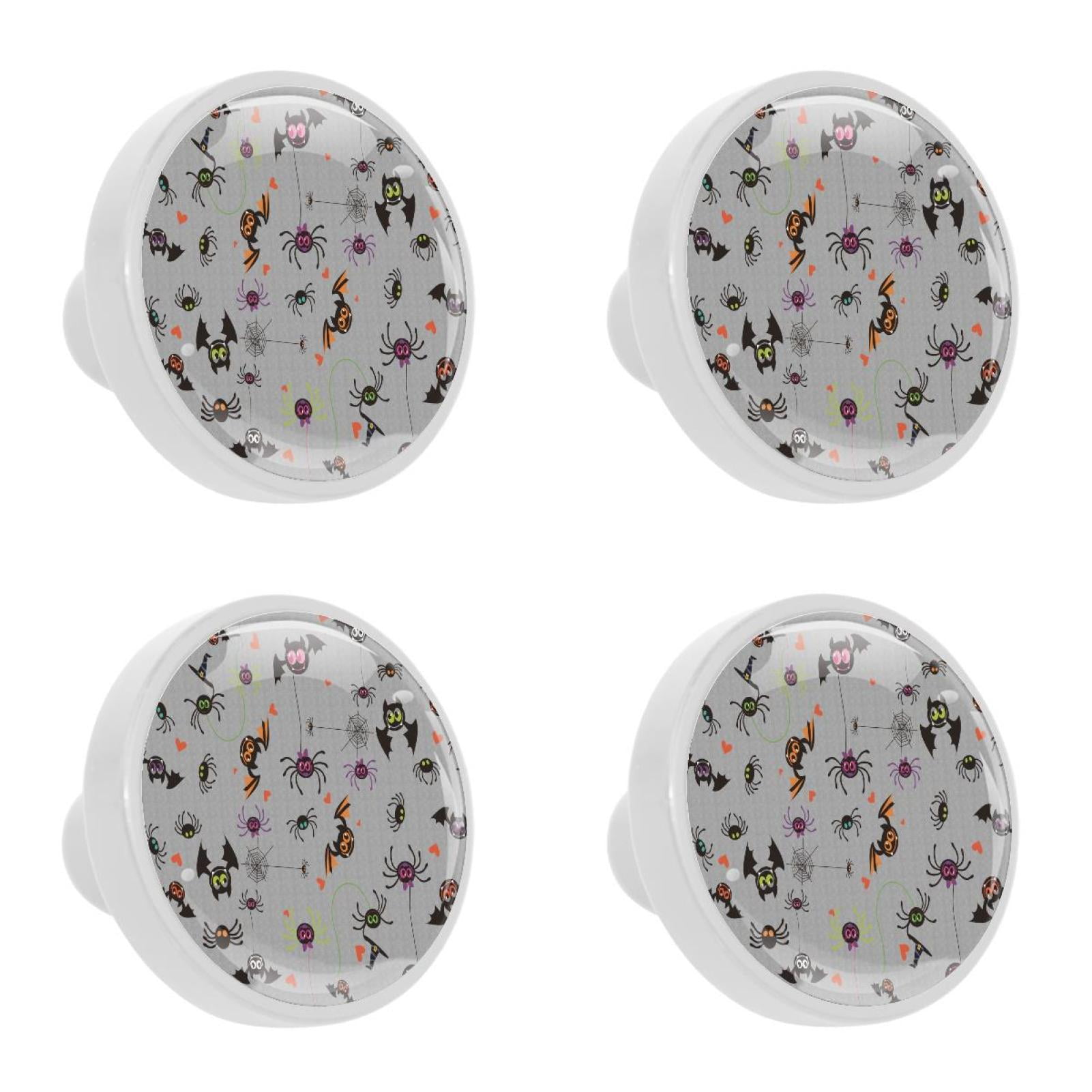 4 Pcs Cute Spider and Bats Knobs for Kitchen Cabinet Cupboard Dresser ...