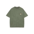 Army Green 230GSM Heavyweight Cotton Vintage Washed Loose Fit Graphic ...