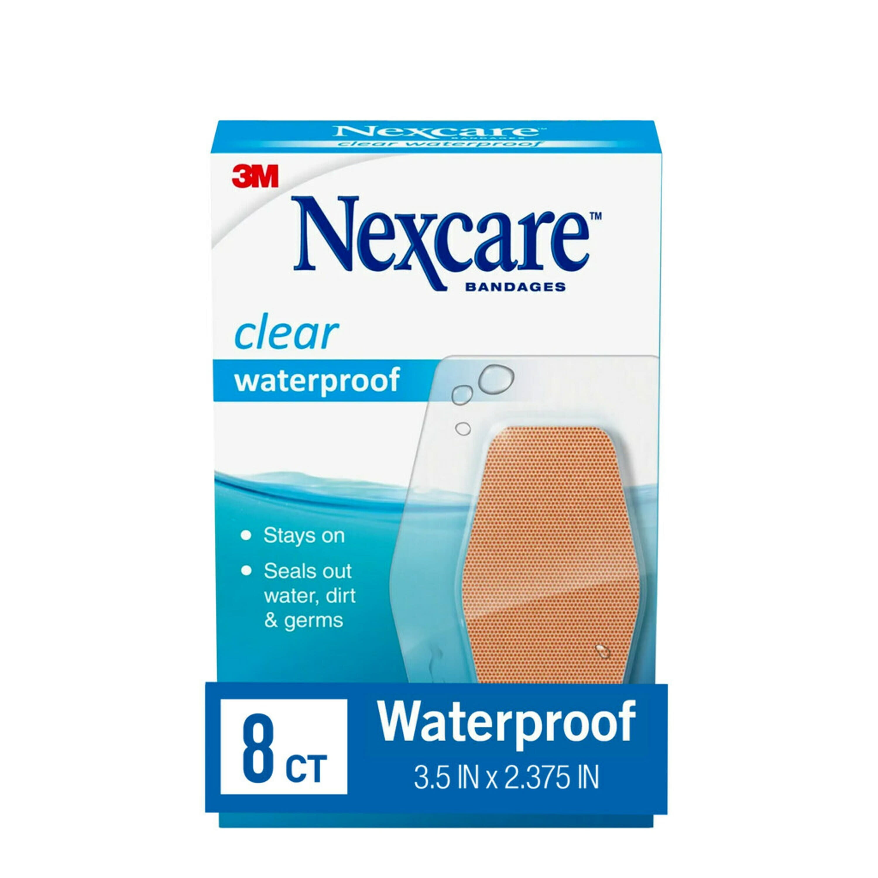 Nexcare Waterproof Bandages - Pack of 8 Bandages - Walmart.com