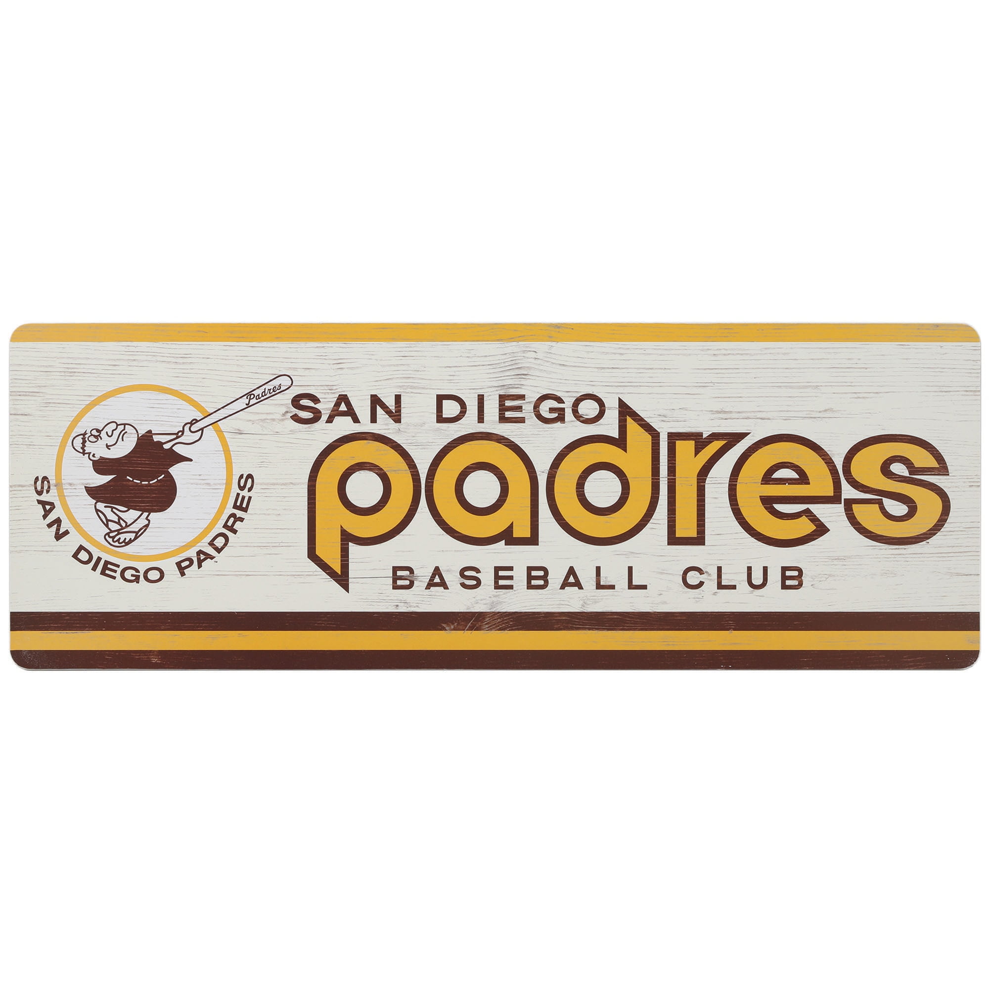 San Diego Padres 10" x 28" Traditions Wood Sign - Walmart.com