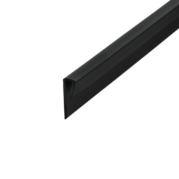Outwater Plastic J Channel Fits Material 1/8 Inch Thick Black Styrene ...