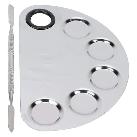 Ccdes Makeup Mixing Palette Stainless Steel Spatula Paint Pigment ...