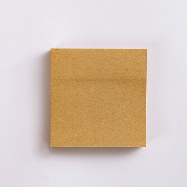 Kraft Paper Sticky Note Square Tearable N-time Sticky Note Student ...