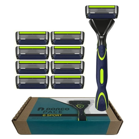DORCO Pace 6 Sport System - Six Blade Razor System with Trimmer and ...