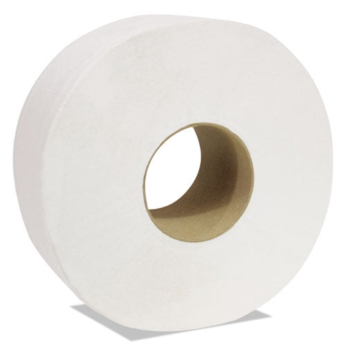 Select Jumbo Roll Jr. Tissue 2-Ply, White, 3 1/2" x 750 ft, 12 Rolls ...