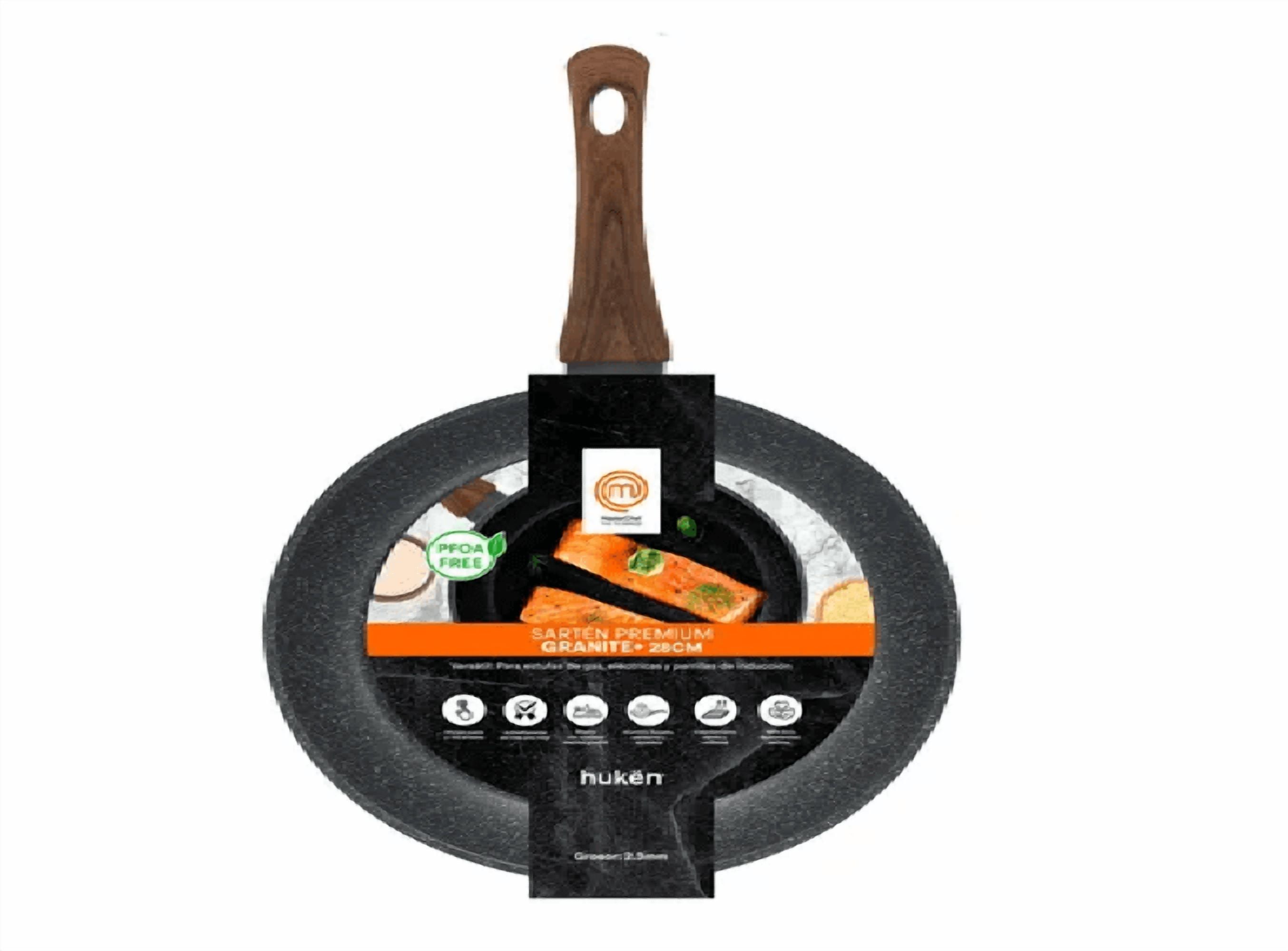 Sartén Premium Granite+ 28cm Xtellar Color negro | Walmart en línea