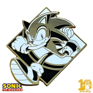 Sonic the Hedgehog Sonic Enamel Collector Pin Toy - Walmart.com