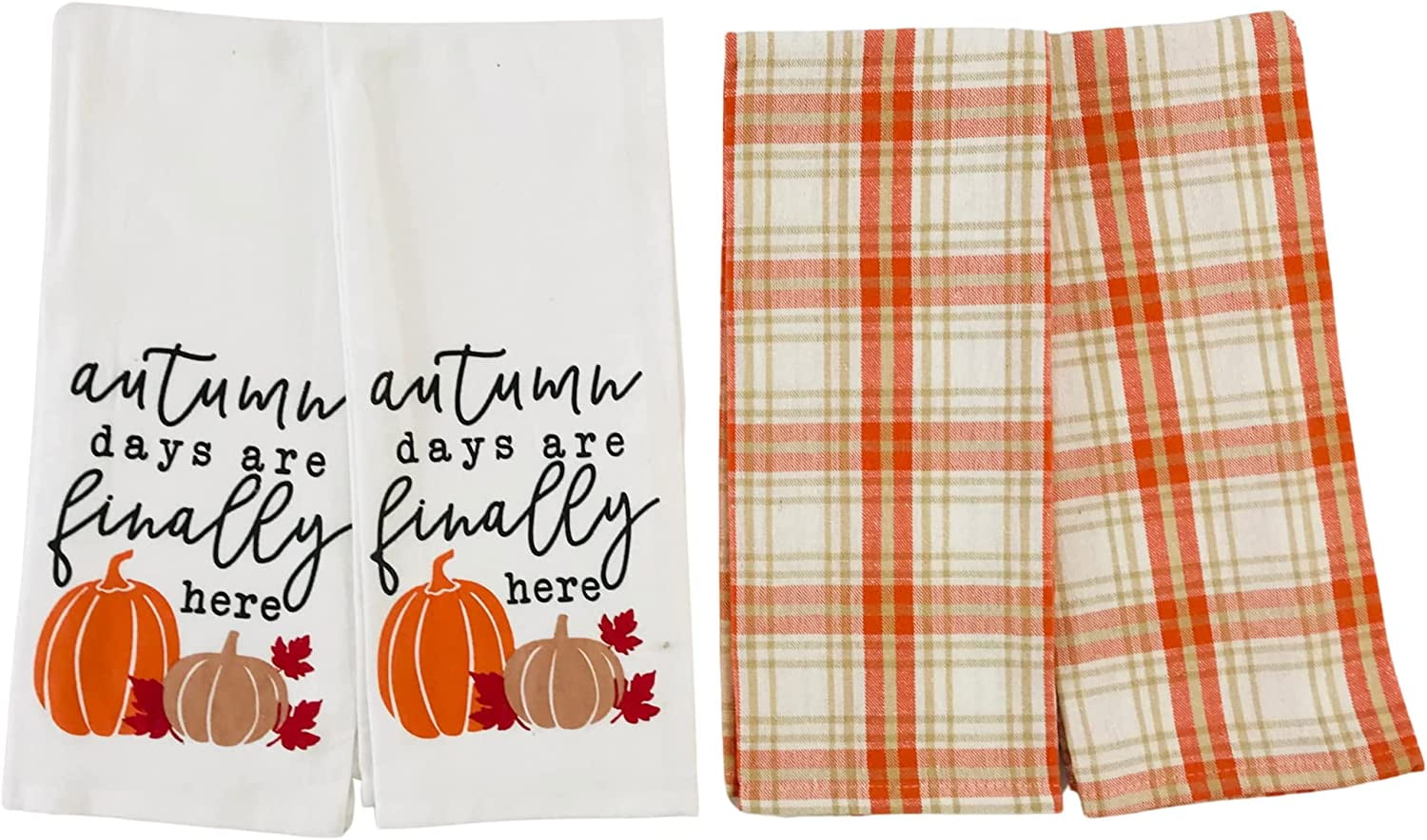 Serafina Home Decorative Fall Kitchen Towels with Autumn Days and ...