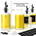 Black 11.8 fl oz (4-Pack) Oil Dispenser Kitchen Cooking Utensil Set ...