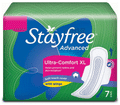 Stayfree Advanced Ultra-Comfort with Wings XL-7 PAD - Walmart.com