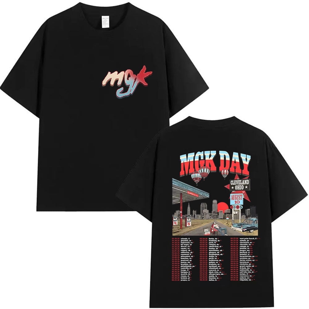 Click here for Zhiyan Mgk Day Lost Americana Tour 2025 T-Shirt Un... prices