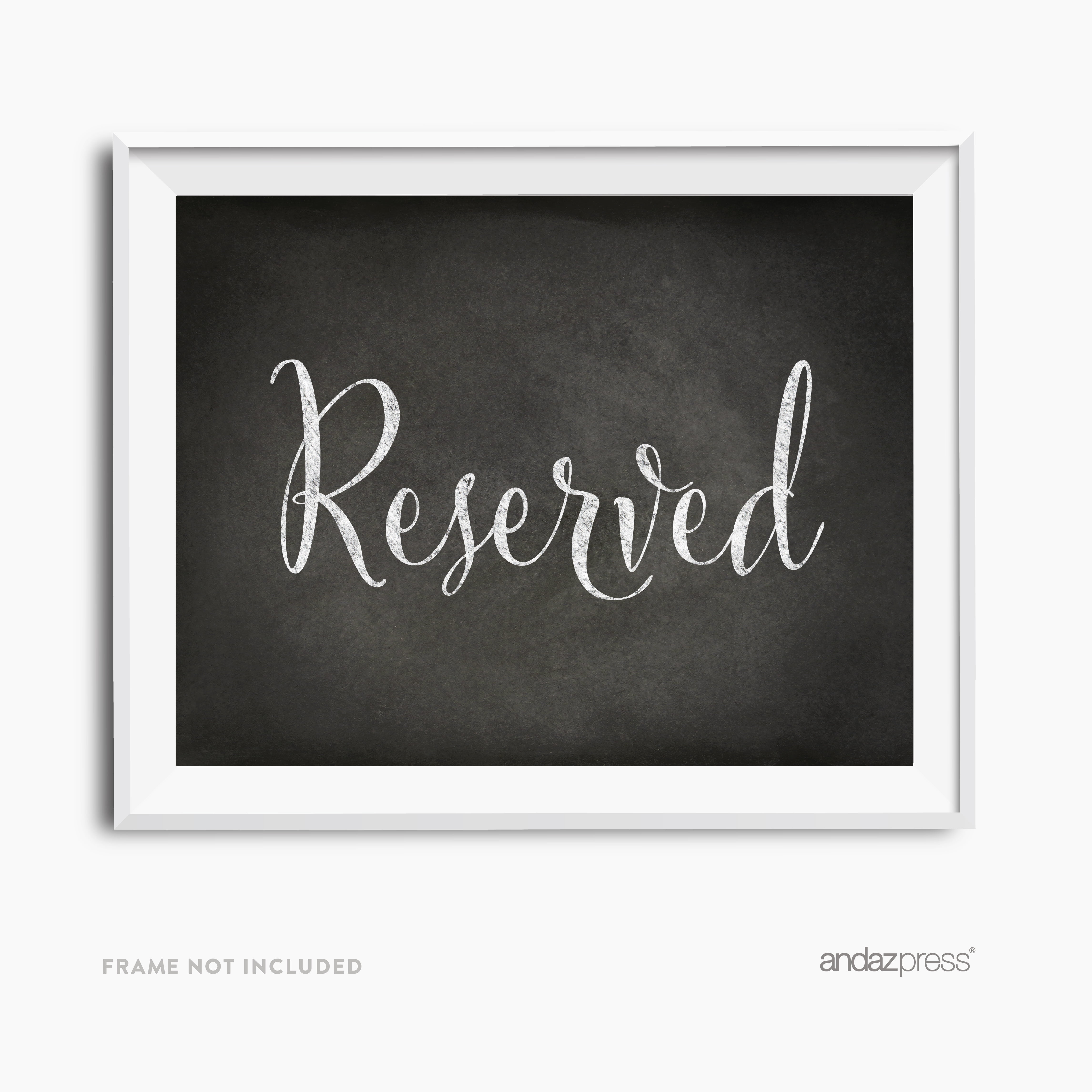 Reserved Vintage Chalkboard Wedding Party Signs - Walmart.com