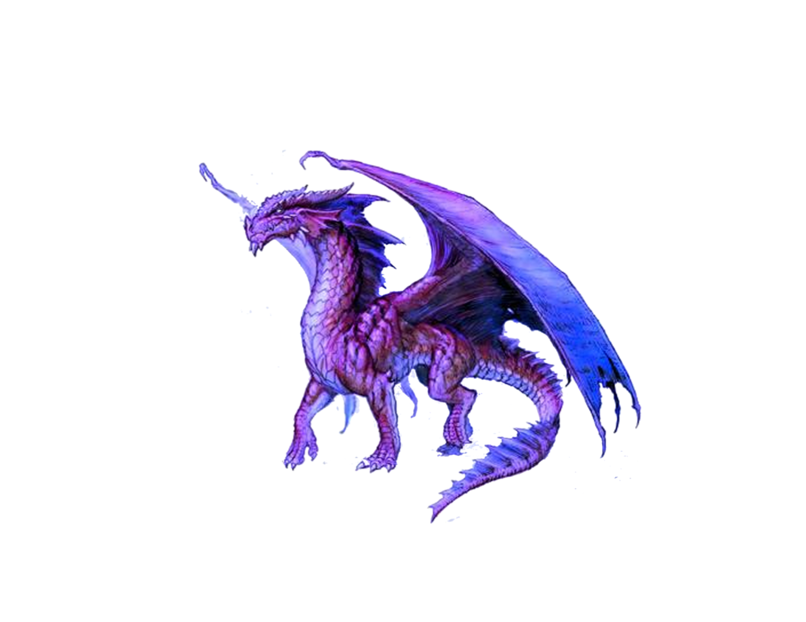 Purple Majestic Dragon Edible Cake Topper 8" Round - Walmart.com