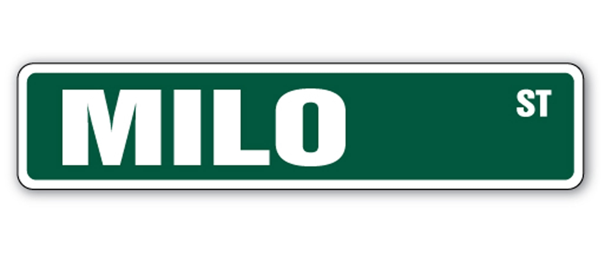 MILO Street Sign Childrens Name Room Decal| Indoor/Outdoor - Walmart ...