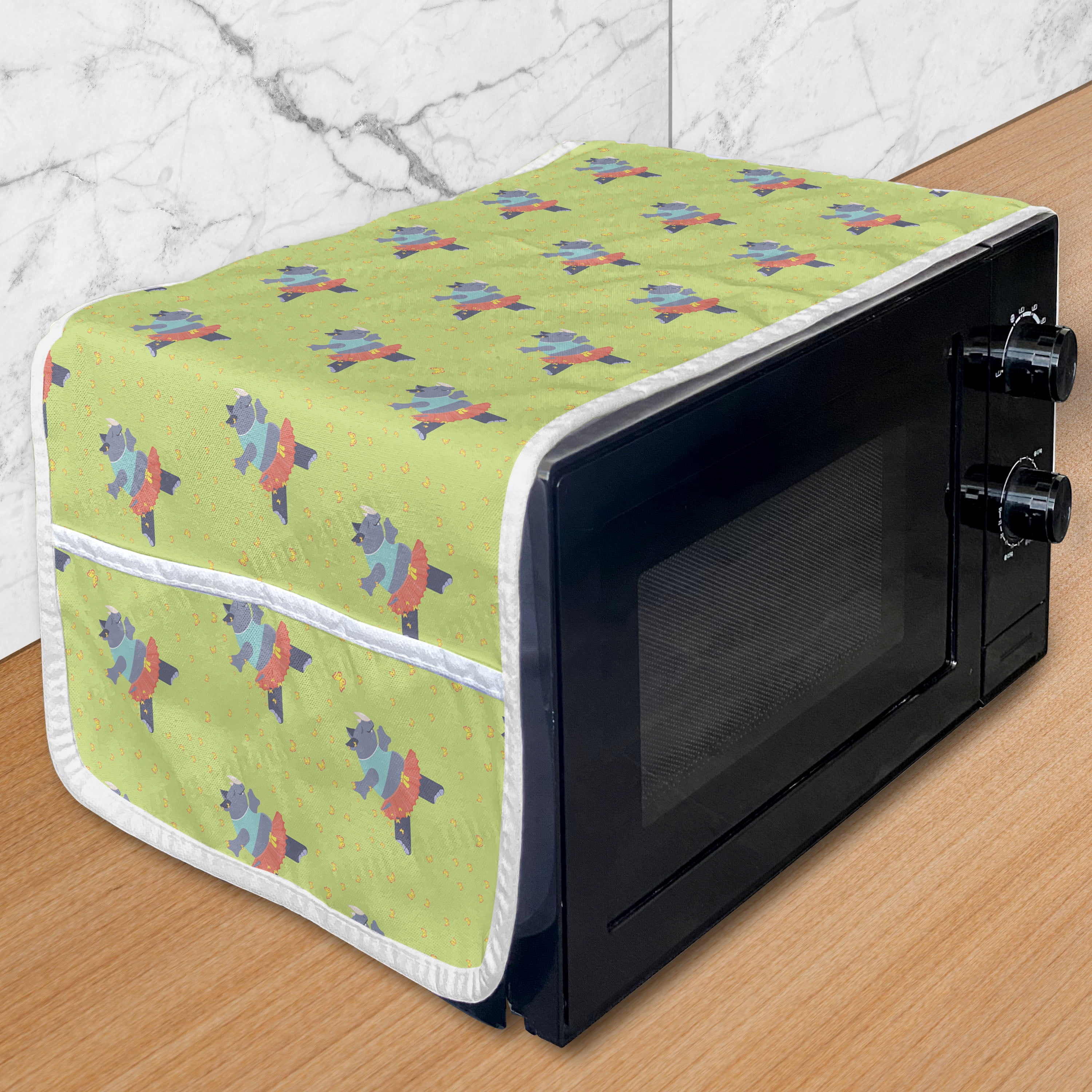 Cartoon Microwave Oven Cover, Funny Animal Dancing in Tutu Ballerina ...