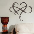 Infinity Heart Sign Wall Decor Metal Art Love Wall Hanging Sign Door ...