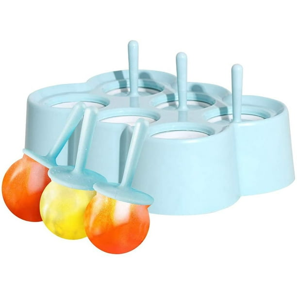 Mini Ice Pop Molds, 6 Miniature DIY Popsicle Molds with Sticks and Drip ...