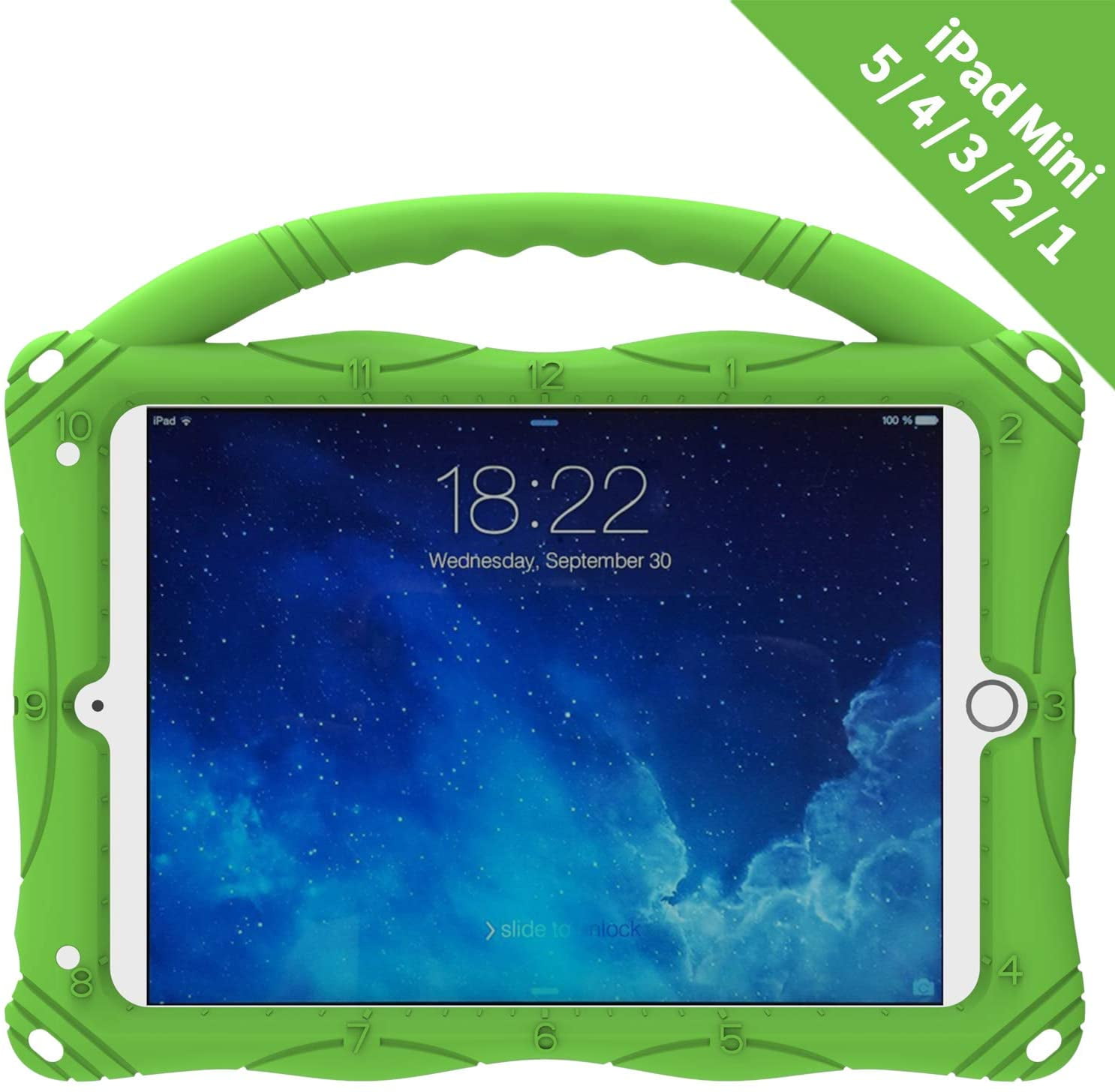 Ipad Mini1/2/3/4/5 Kids Case,Geageaus-Shockproof Handle Stand Cover for ...