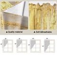Abstract Art Swag Curtain Valance for Small Windows, Gold Brush Luxury ...