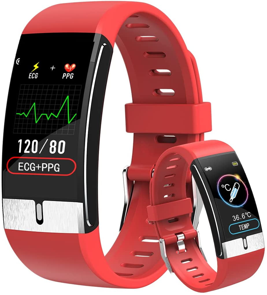 IP68 waterproof fitness activity tracker with temperature measurement ...