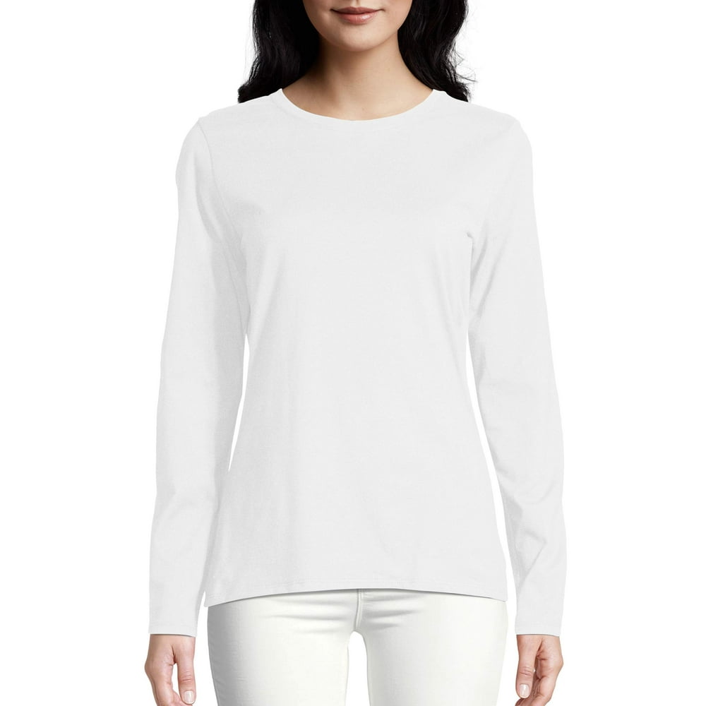 Hanes - Hanes Women's Long Sleeve Crewneck Tee - Walmart.com - Walmart.com Hanes - Hanes Women's Long Sleeve Crewneck Tee - Walmart.com - Walmart.com
