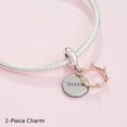 PANDORA Crown Sterling Silver And Pandora Rose Dangle - 788255 ...