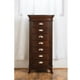Hives and Honey Hillary Wood Brown Jewelry Armoire - Rich Walnut ...