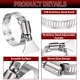 20 Pack 304 Stainless Steel Key Hose Clamps, 12-20mm (1/2" to 13/16 ...