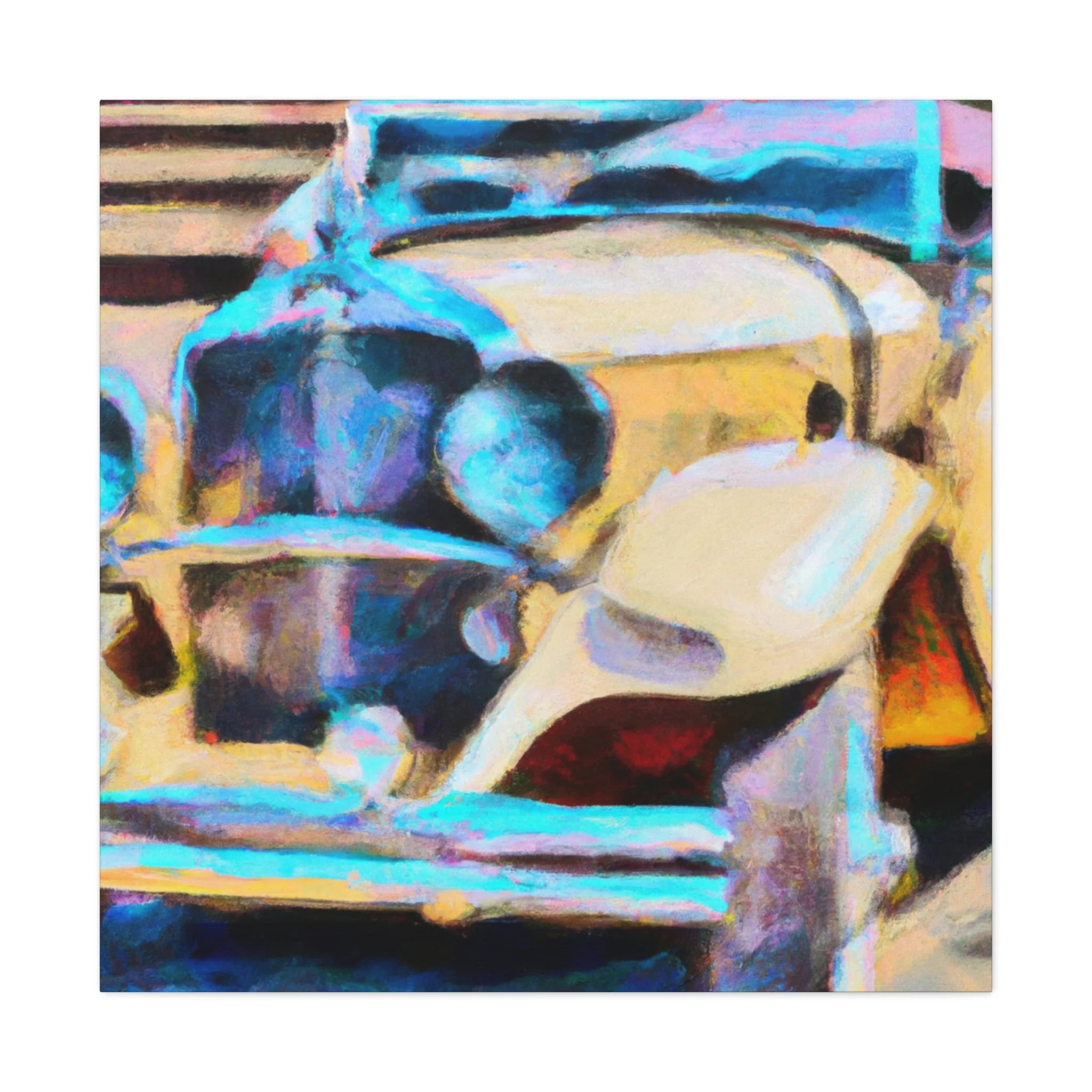 Classic Car Reflection ! - Canvas - Walmart.com