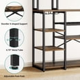 Moasis 40" Kitchen Microwave Stand Bakers Rack, Coffee Bar Station Wine ...